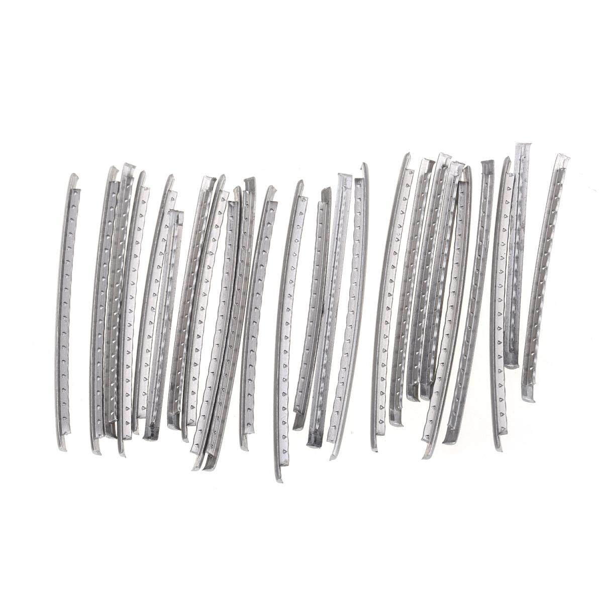 Musiclily Stainless Steel 2.9mm 24 Frets Guitar Fret Wire Set, Chrome ...
