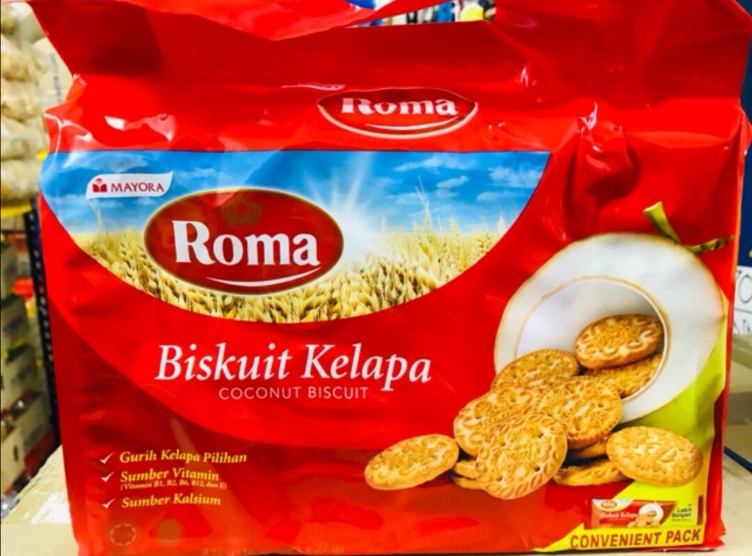 ROMA Biscuit Coconut Convenint Pack 16x27g (Biskut Kelapa) | Lazada