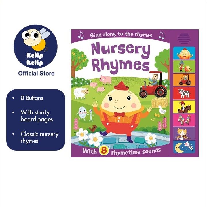Nursery Rhymes Sound Book For Kids with Sing Along Rhymes | Lazada