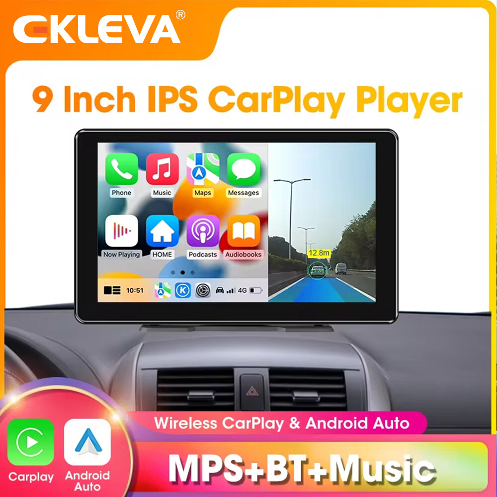 EKLEVA Carplay Android 9 4K Auto ADAS Car DVR WiFi Bluetooth AUX FM Dash Cam 24h Park Monitor ...