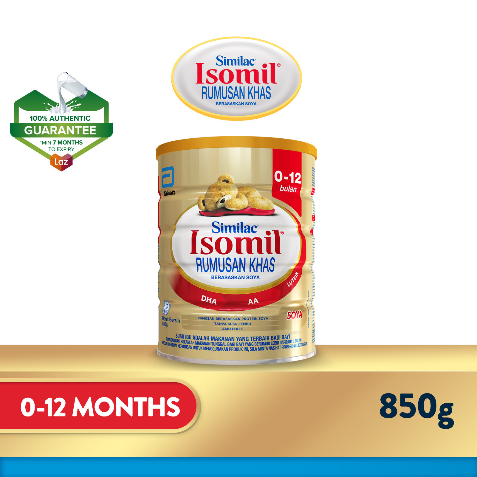 Isomil 850g for 0 to 12 Months (Soy Formula for Milk Protein Allergy ...