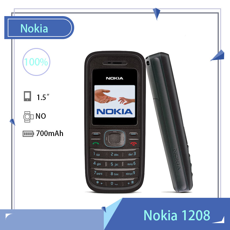 Nokia 1208 Original Unlocked GSM Mobile Phones | Lazada.co.th