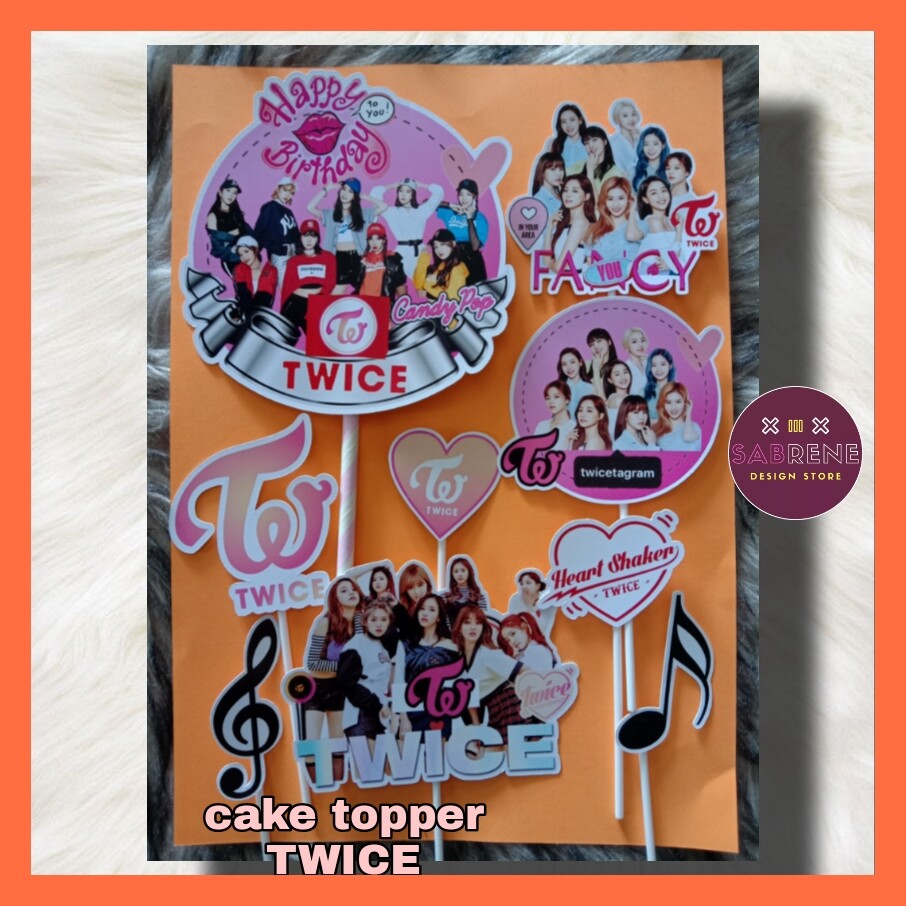 TWICE CAKE TOPPER BAKEWARE DECORATIONS | Lazada
