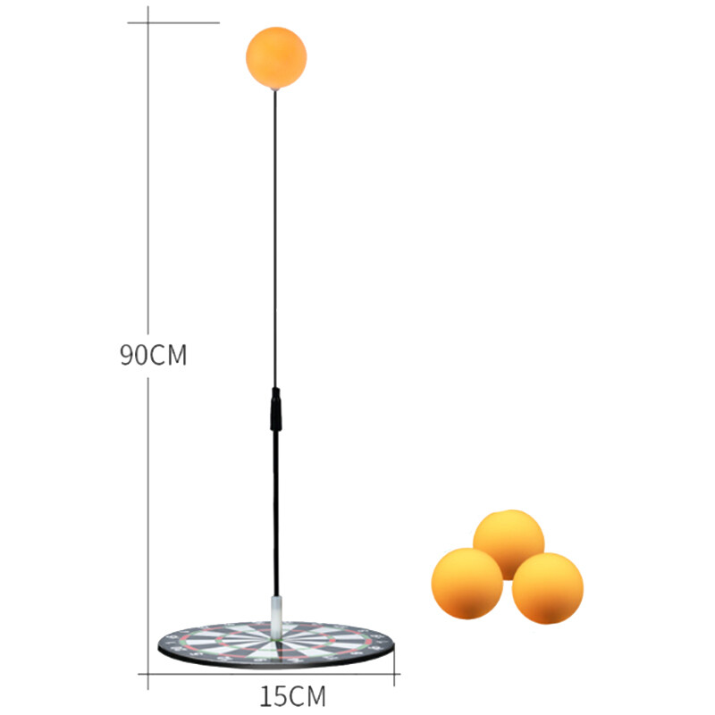 Table Tennis Trainer Set with Elastic Soft Shaft Ping Pong Balls ...