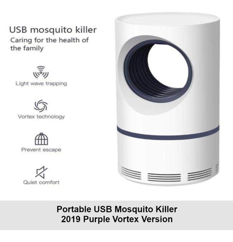 Mosquito Killer Lamp LED Mosquitoes Repellent Portable Purple Vortex ...