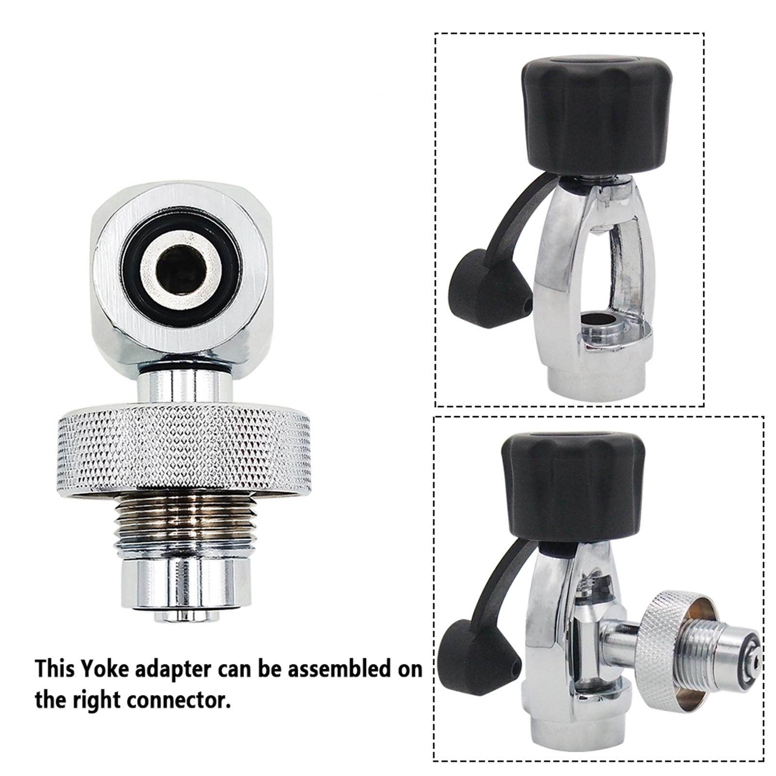 WBStar Dive Din to Yoke Filler Adapter Convert Snorkeling Scuba Diving ...