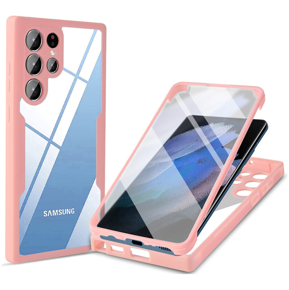 for Samsung Galaxy S22 Ultra Case with Built-in Screen Protector ...