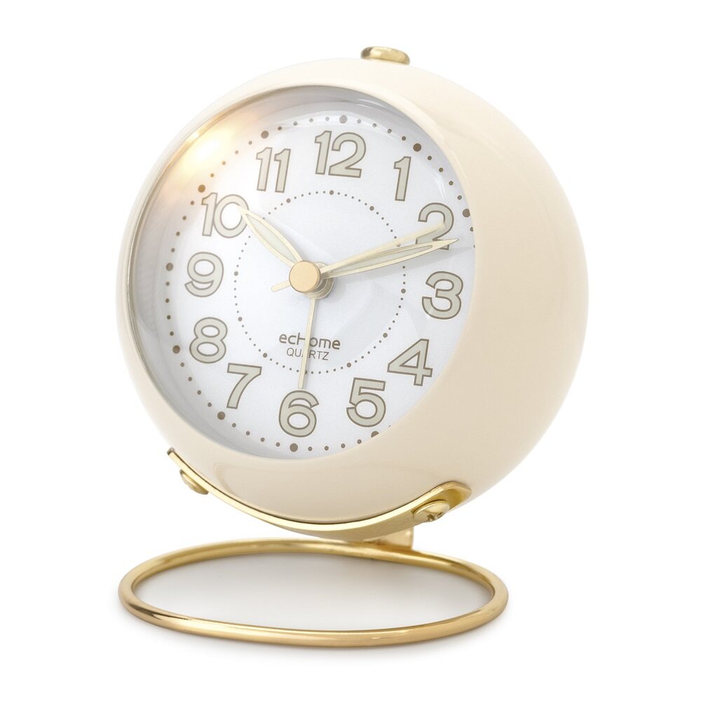 ecHome Mechanical Analogue Alarm Clock White Cream ACB1098W - ecHome ...