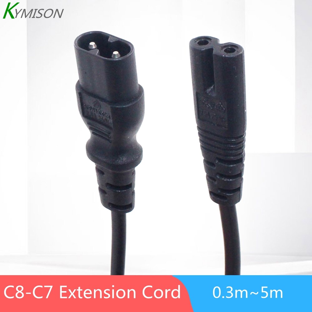 IEC320 C7 to C8 extension cords,C8-C7 IEC Jumper cable,IEC male to ...