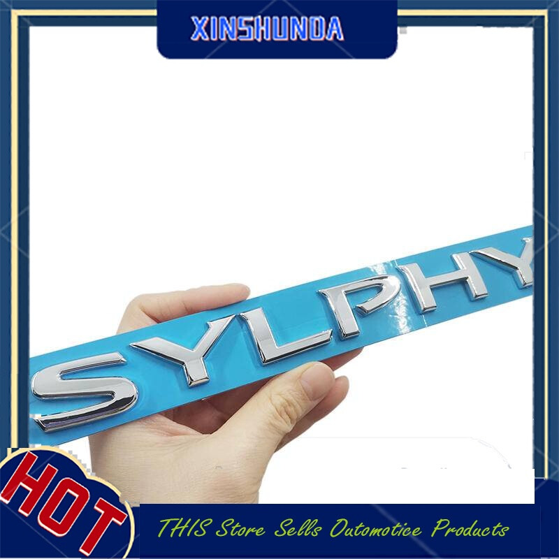 XSD 1 x ABS Chrome SYLPHY Logo Letter Car Auto Side Rear Trunk Emblem ...