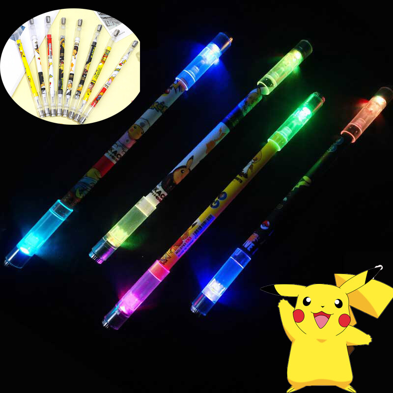 Spinning Pen LED Glow Rolling Finger Rotating Pen Anti Slip Coating ...