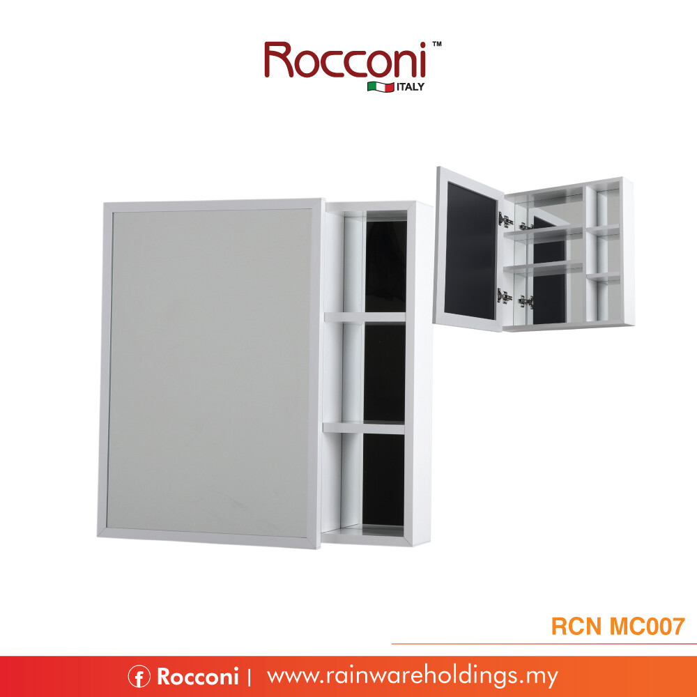 RCN MC007 : Aluminium mirror cabinet (white) | Lazada
