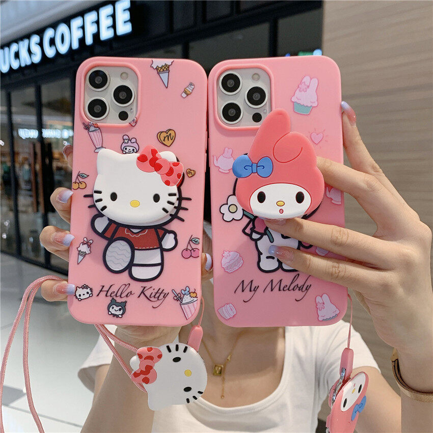 น่ารัก KT แมว My Melody กระต่ายเคสมือถือสำหรับ OPPO A7 OPPO A12 A5s ...