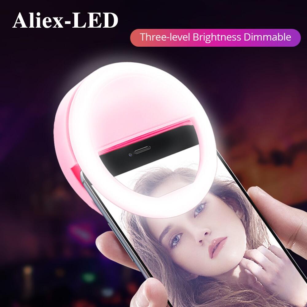 Novelty Selfie Ring Light LED Fill Lamp for Phone Camera Portable ...