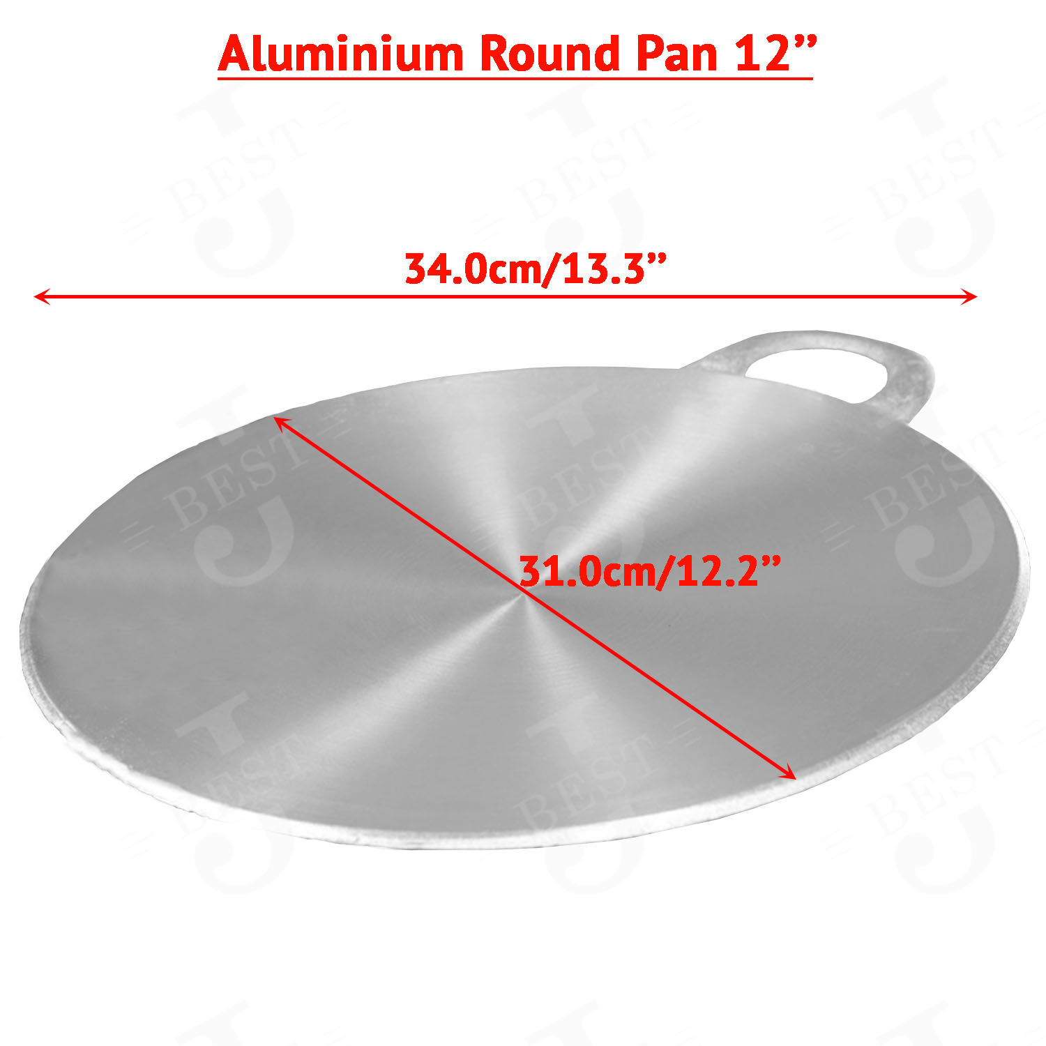 Gendang Aluminium Round Pan Roti Canai Pan India Thosai Pan 31.0cm/33 ...