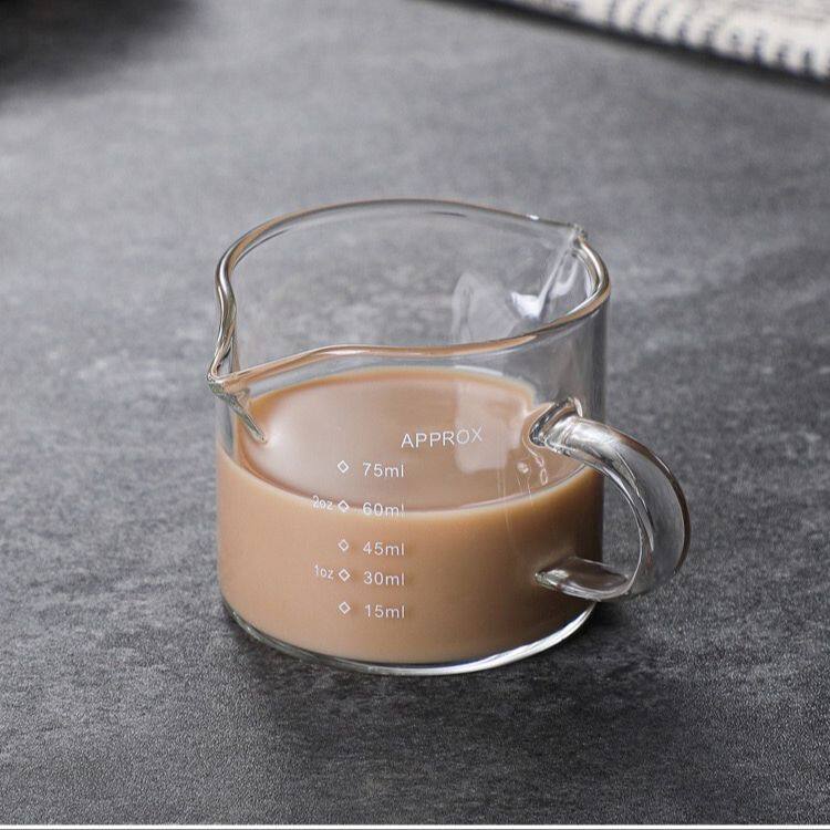 HOMEBREW Espresso Measuring Cup Wooden Espresso Shot Glass Cup Double ...