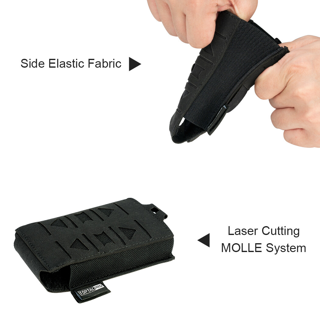 TOPTACPRO Tactical Single Mag Pouch for 556 Mag Open Top Quick Draw ...