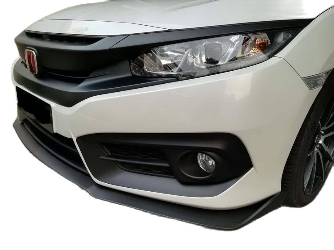 Honda Civic FC 2016 - 2019 Front LIP - 𝐍𝐎 𝐏𝐀𝐈𝐍𝐓 - PU | Lazada