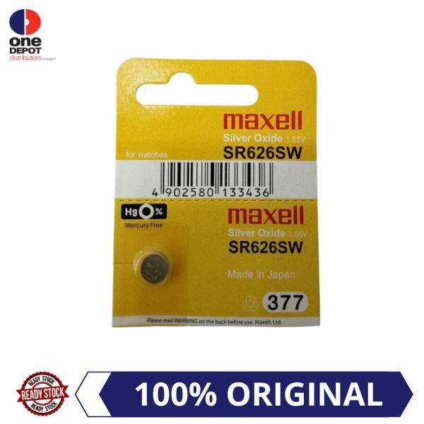 Maxell Silver Oxide Battery SR626 / SR626SW / 377 | Lazada