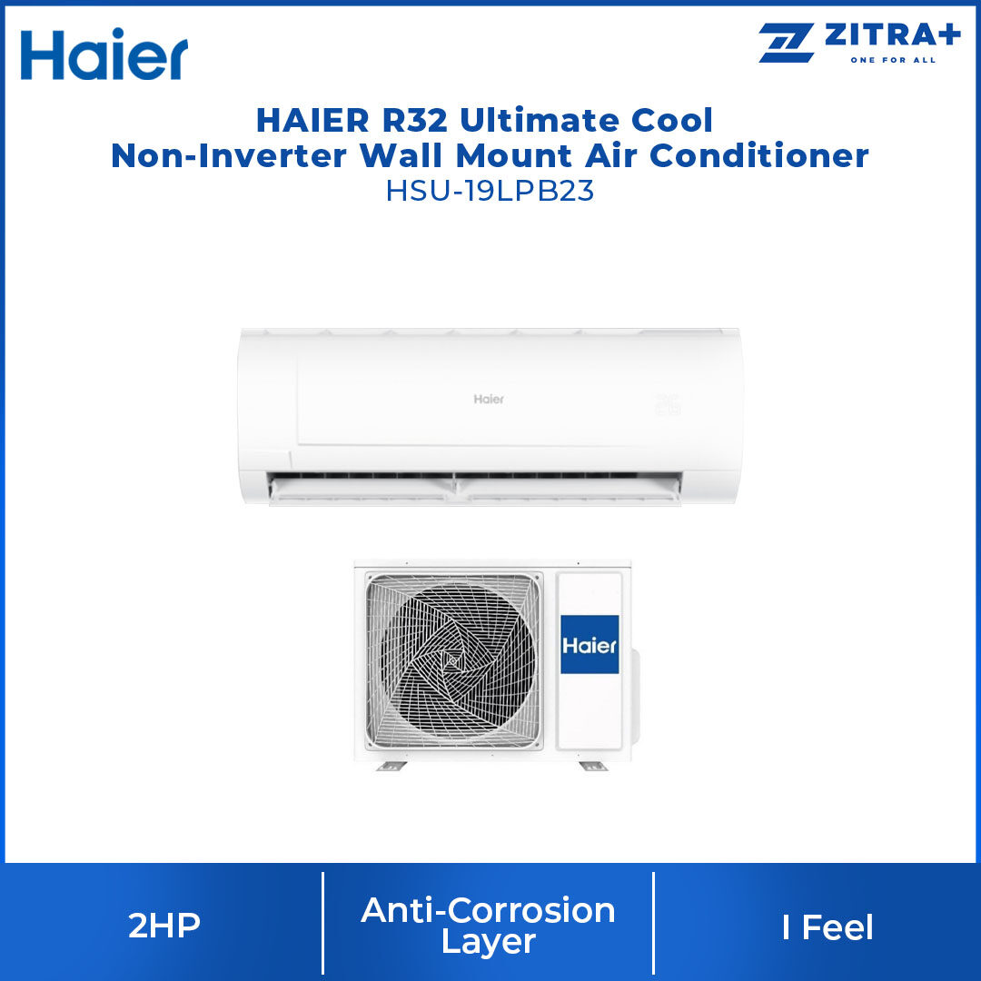 HAIER 1HP / 1.5HP / 2HP R32 Ultimate Cool Non-Inverter Wall Mount Air ...