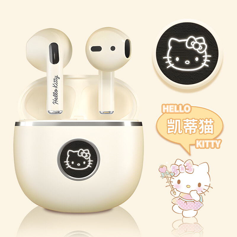 Sanrio LY-502ระบบสเตอริโอไม่มีเสียงรบกวนหูฟังไร้สายหูฟังบลูทูธกันน้ำ ...