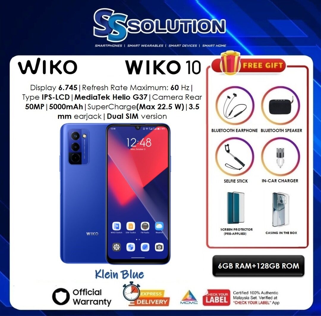Wiko 10 Price in Malaysia & Specs - RM678 | TechNave