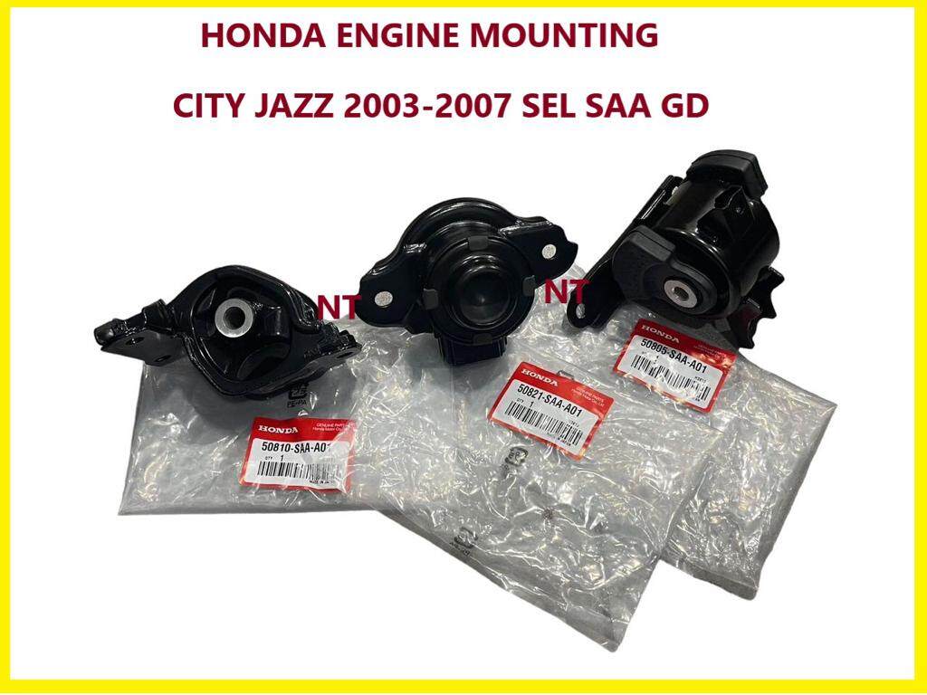 100% ORIGINAL HONDA ENGINE MOUNTING SET HONDA CITY JAZZ 2003-2008 SEL SAA GD MADE IN JAPAN | Lazada