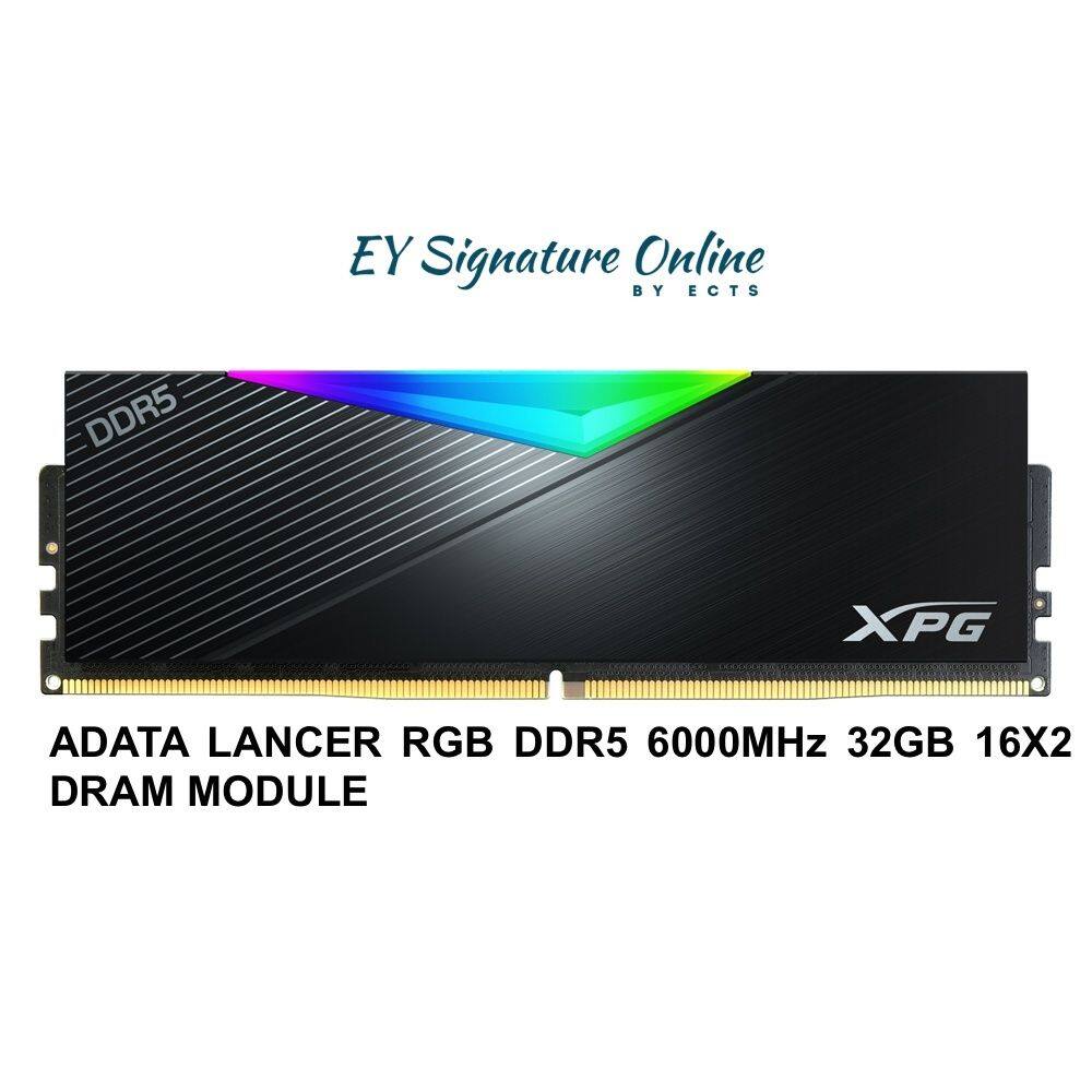 ADATA LANCER RGB DDR5 6000MHz 16GB/32GB 16X2 SINGLE/KIT OF 2 DRAM ...