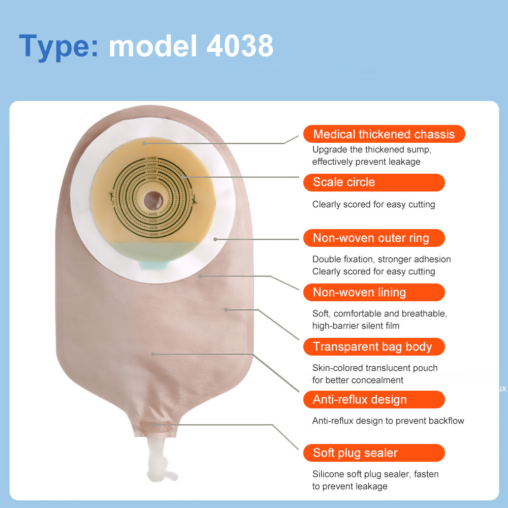 Cofoe 10pcs One-piece System Urinary Colostomy Bag Cystectomy Ostomy ...