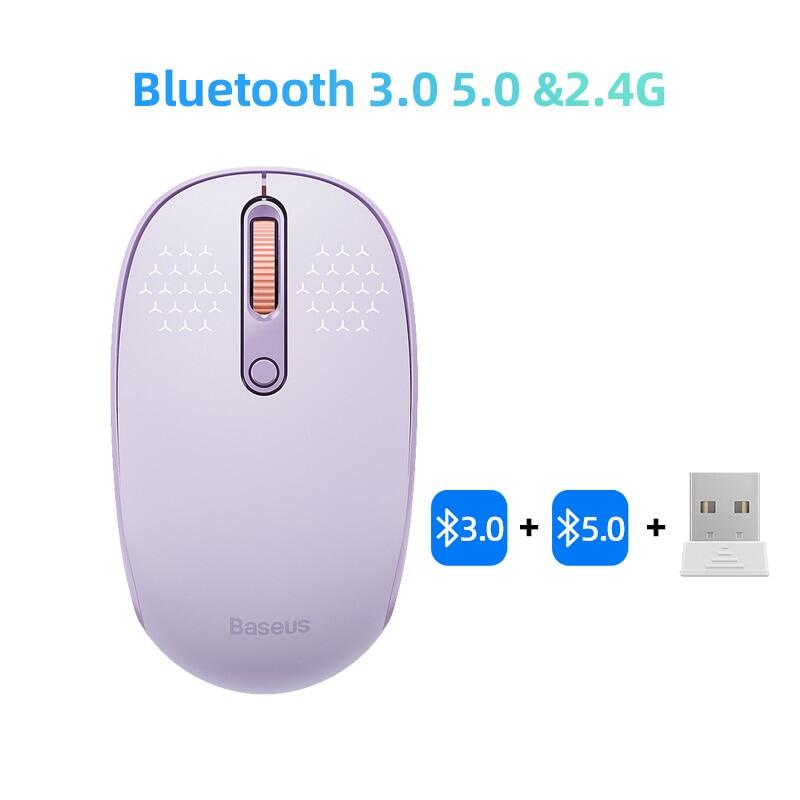 Baseus Mouse Wireless Bluetooth Ergonomic Quiet Mouse for MacBook ...