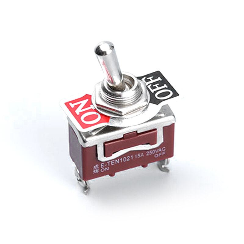 Momentary Toggle Switch (ON) OFF Spring Return 2 Pin Latching Switch ...