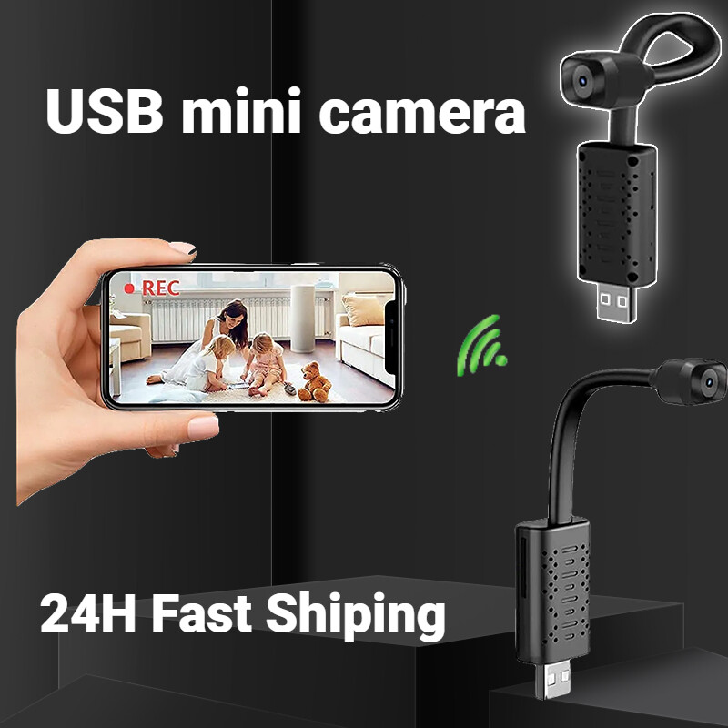 USB Mini Video WIFi Camera 4K Portable Wifi Home Security Remote ...