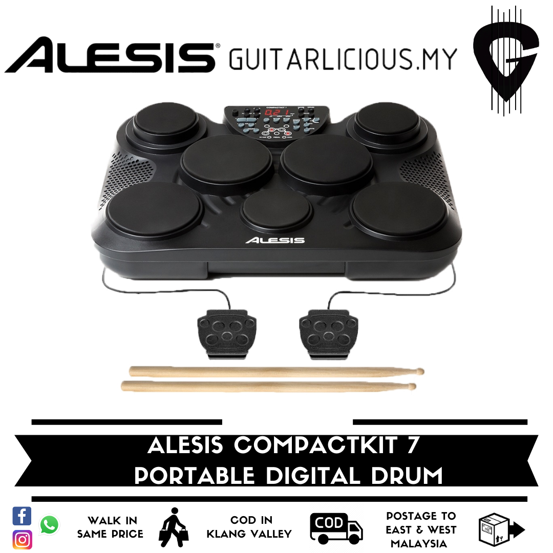 ALESIS Compactkit 7 - Portable Tabletop Drum Kit - (A62-COMPACTKIT7XEU ...
