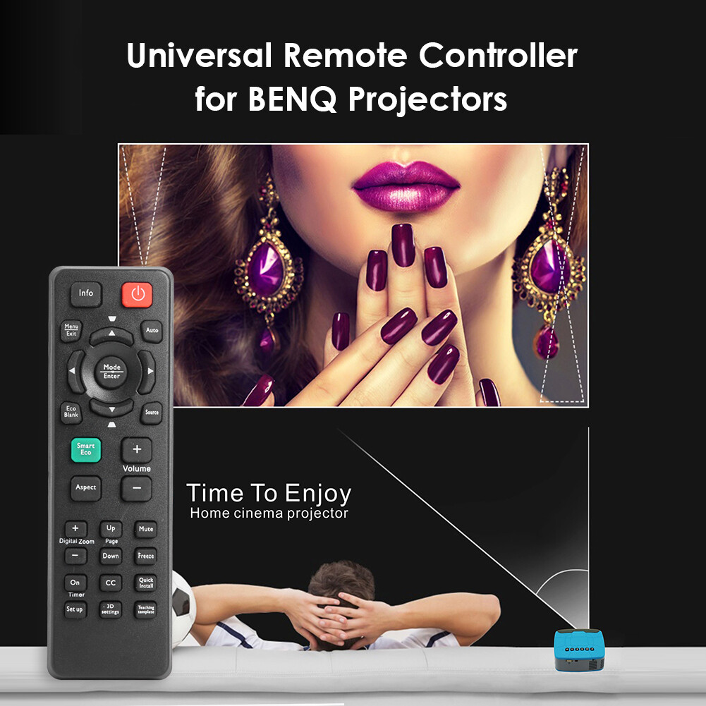 รีโมทคอนโทรลสำหรับ BENQ Projector MS504 MX505 MS521P MS522P ...