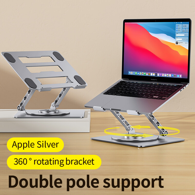 MC LS527 Thicken Laptop Stand 360 Rotatable Carbon Steel Strong Bracket ...