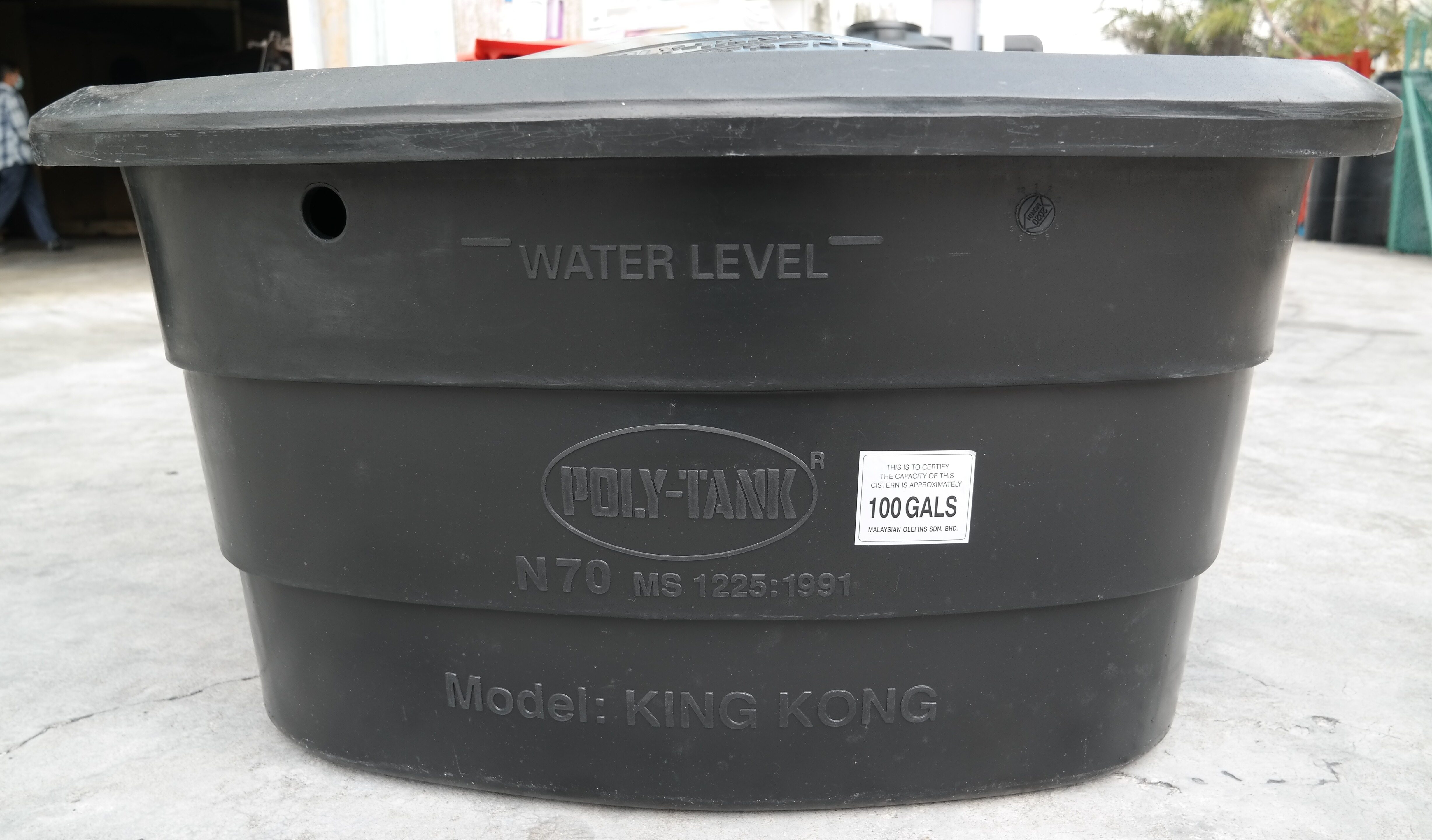 Water Tank - PolyTank King Kong N70/100 (100 Gallons) PE Tank, Liquid ...