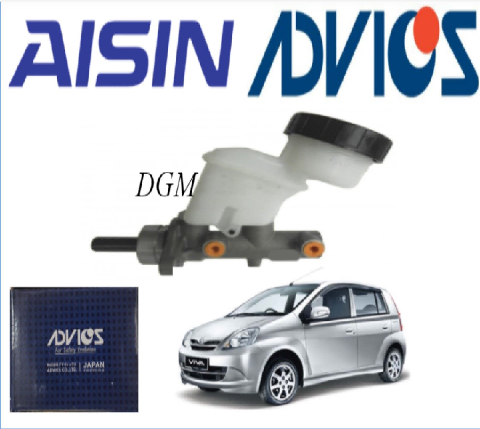 AISIN JAPAN / ADVICS JAPAN Perodua Viva (No ABS) Brake Master Pump Assy ...
