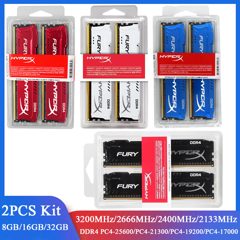 2PCS Of Kit Memoria RAM DDR4 16GB 32GB 2X8GB 2X16GB Kit 3200 2400 2133 ...