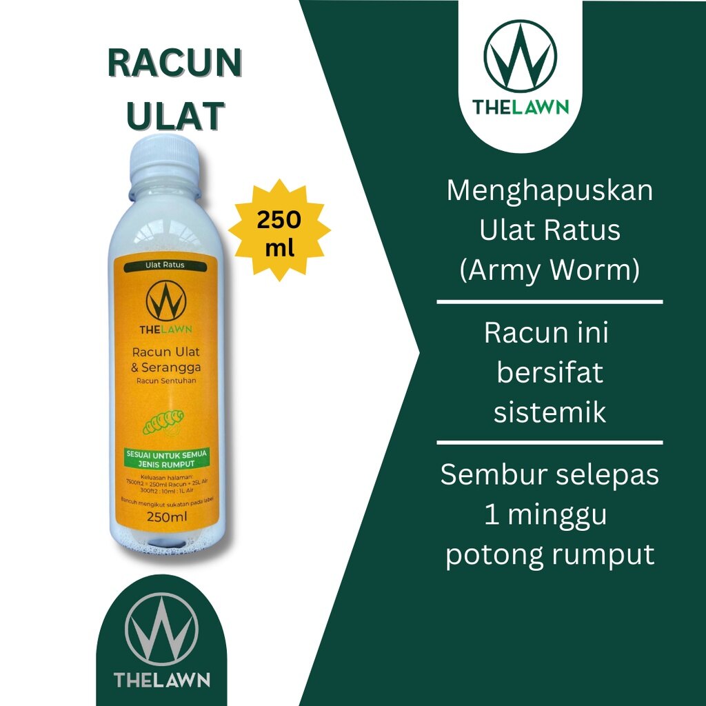 [250ML] Racun Ulat Untuk Rumput Racun Serangga Rumput Karpet Hidup ...