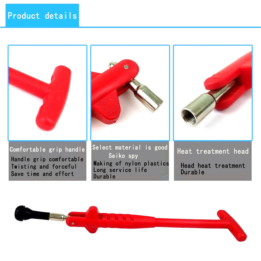 QIXING 1Pc Metal Car Valve Stem Core Remover Drop Tire Repair Tools ...