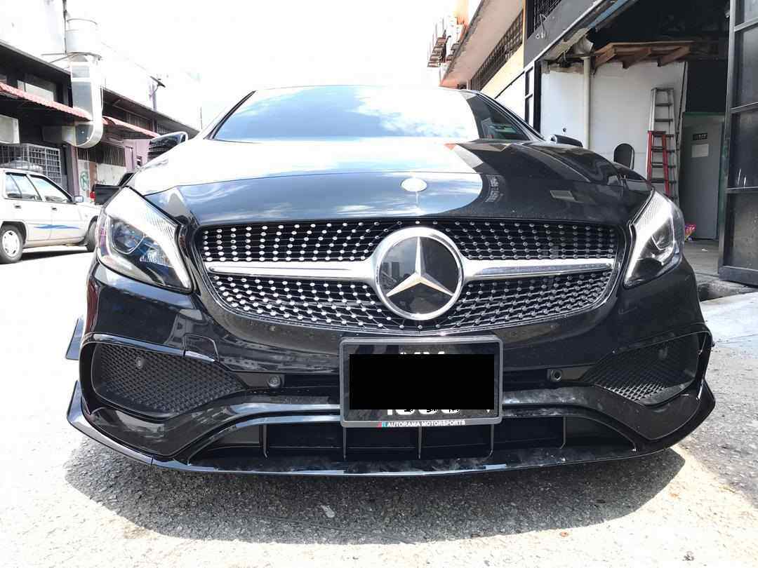 Mercedes Benz W176 Facelift AMG Front Canard | Lazada