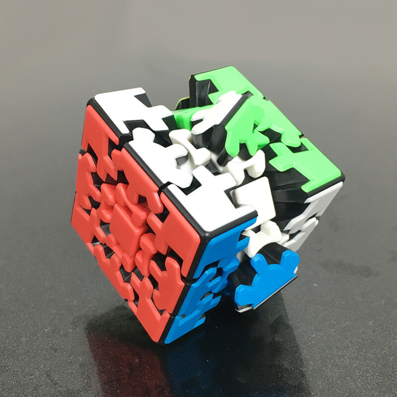 Qearl 3x3 Gear Cube Original Stickerless Smooth and Gear Mechanism ...