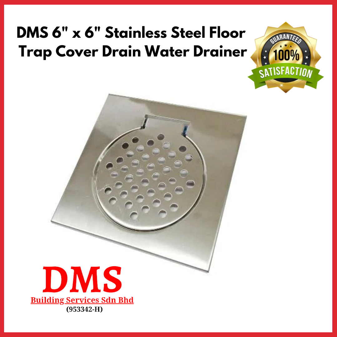 DMS 6" x 6" Stainless Steel Floor Trap Cover Drain Water Drainer/ | Lazada