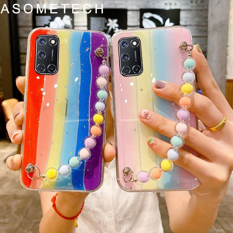 ASOMETECH Rainbow Bead Stone Bracelet Phone Case For Samsung Galaxy A51 ...