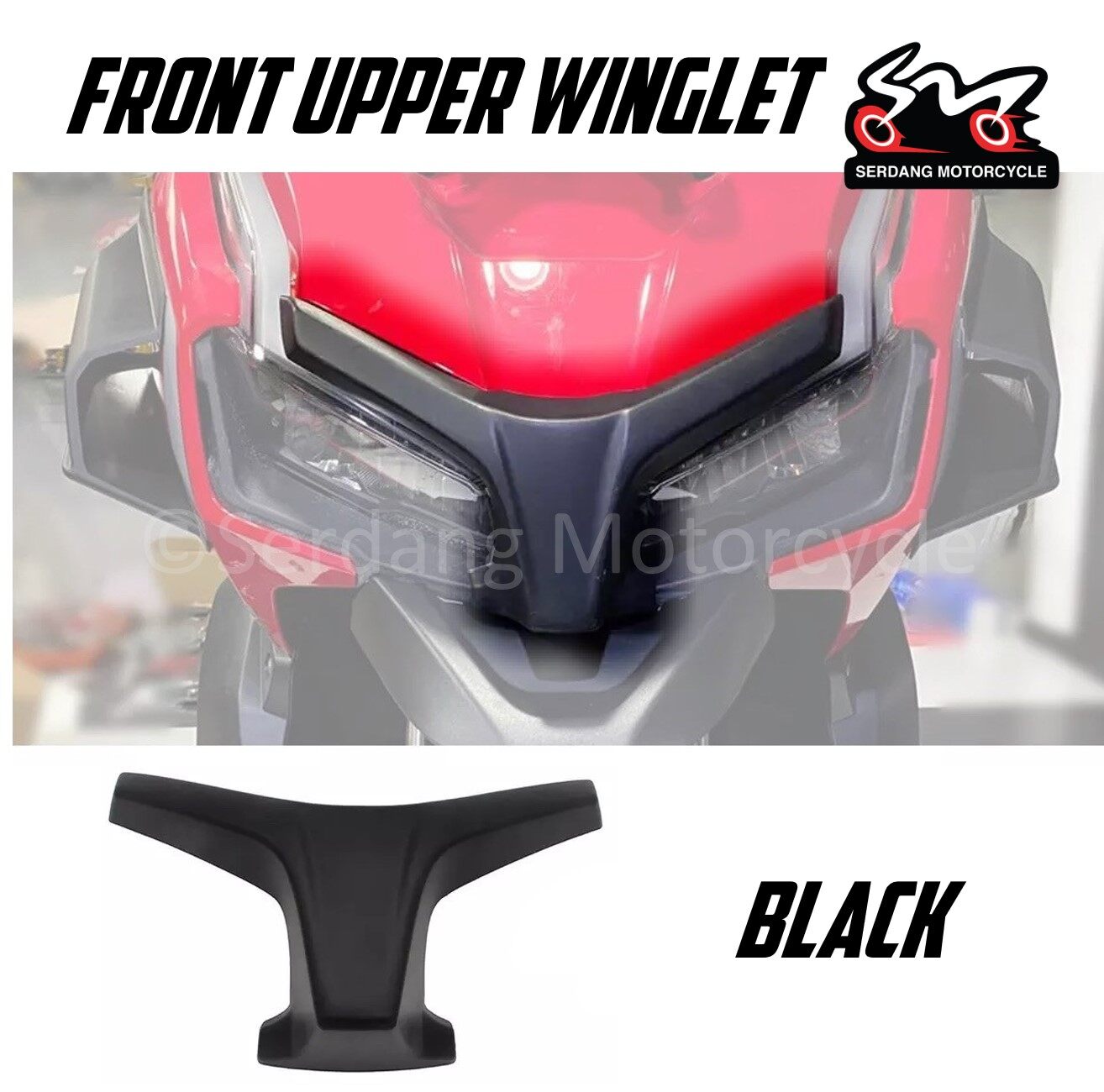 Honda ADV 150 Accessories Front Upper Winglet Fairing Depan Aksesori ...
