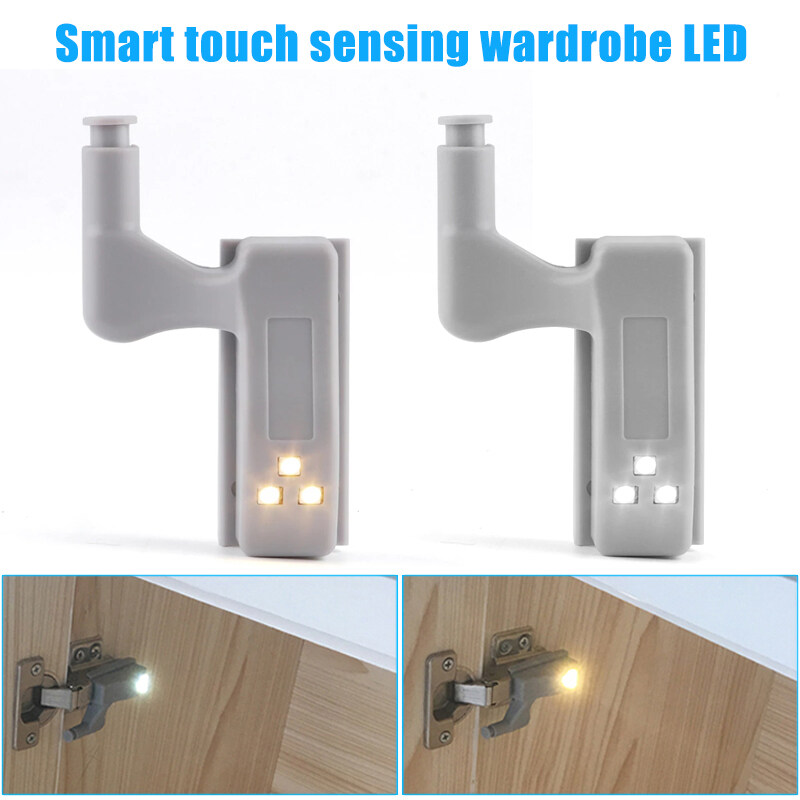 1/5Pcs Sensor Closet Light Hinge Light Smart Touches Sensing Hinge Lamp ...