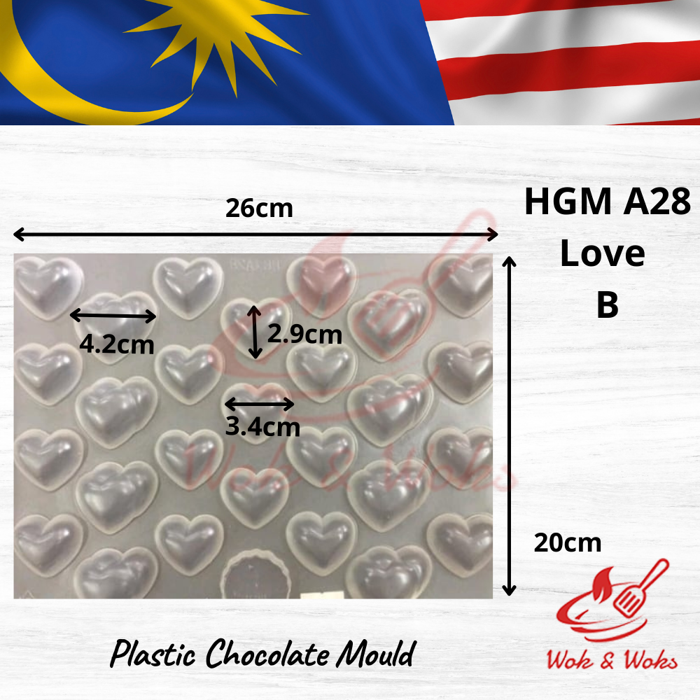 Plastic Chocolate Mould / Acuan Coklat Plastik | Lazada