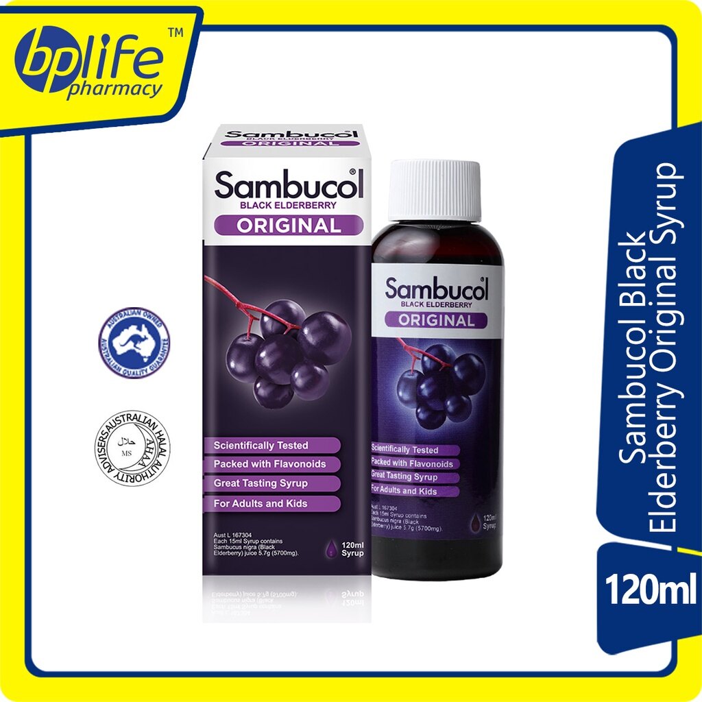 Sambucol Black Elderberry Original Syrup 120ml | Lazada