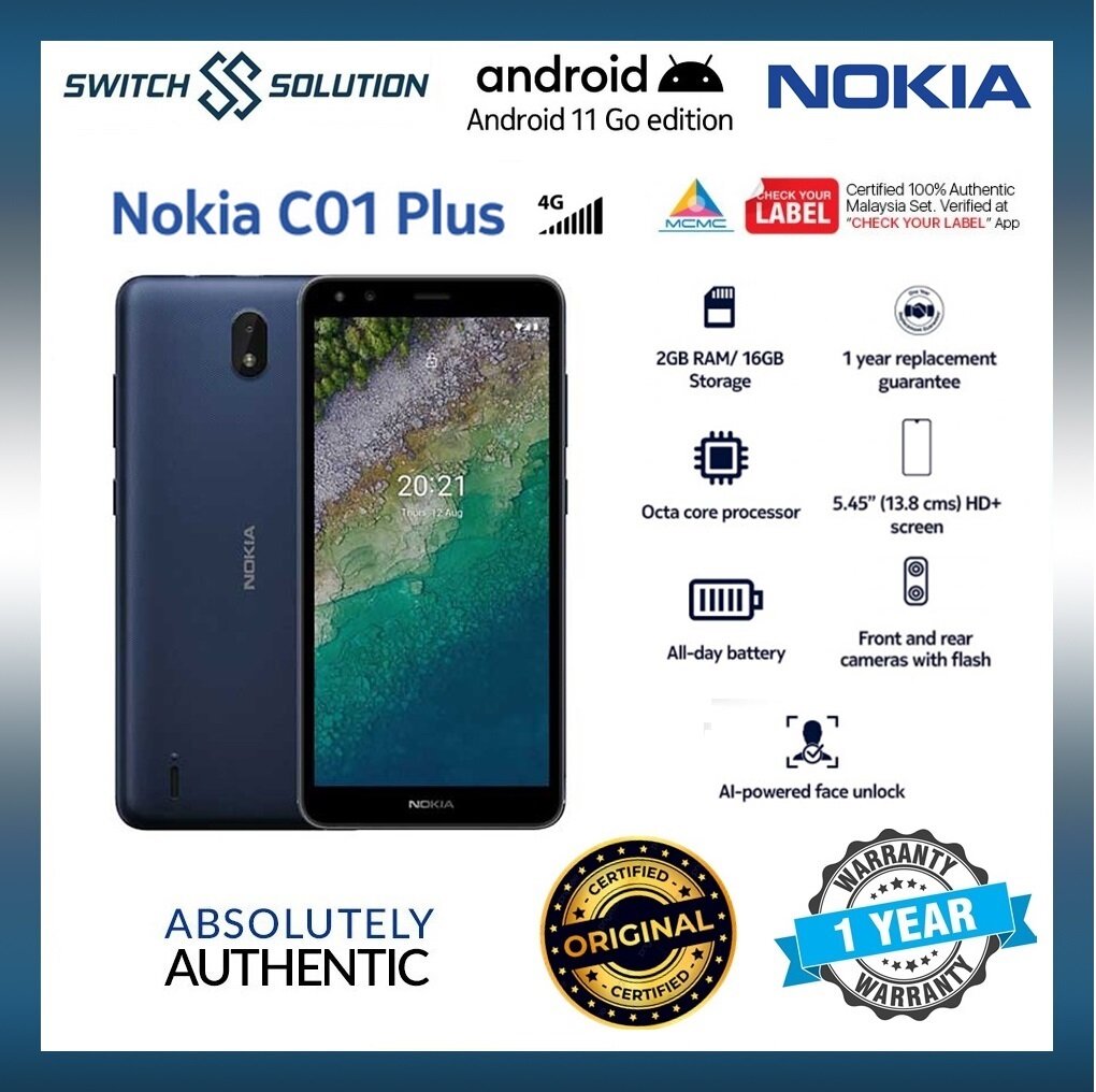 Nokia C01 Plus Price in Malaysia & Specs - RM319 | TechNave