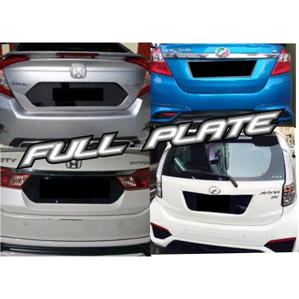 Number Plate kereta 2D Fancy (tulisan Dalam) | Lazada